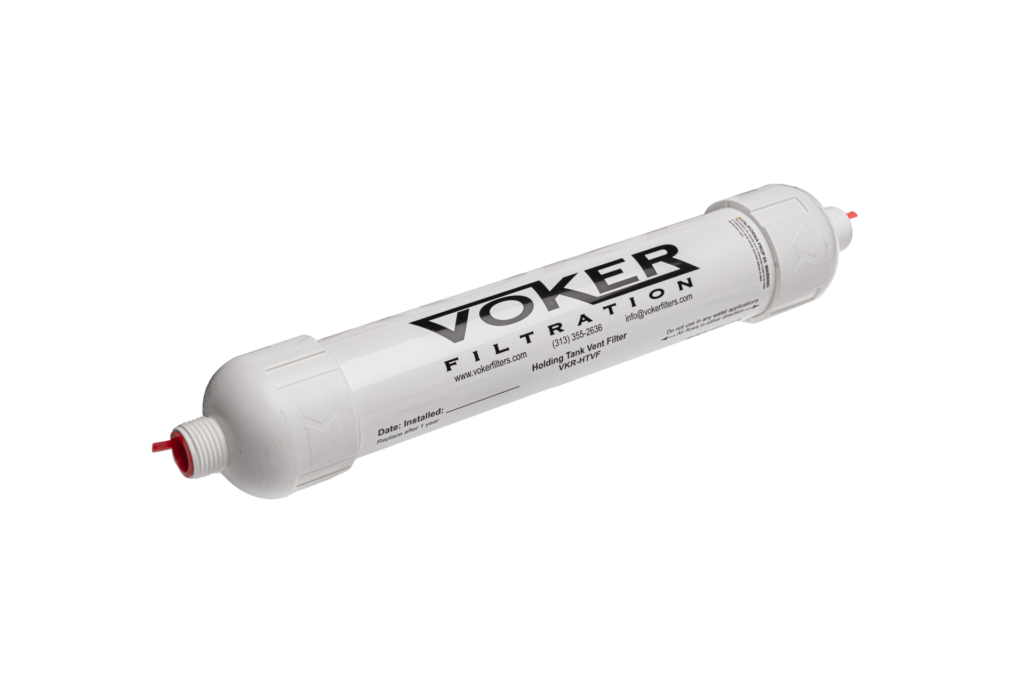 Voker Holding Tank Vent Filter (3/4" GHT connection) - Voker Manufacturing